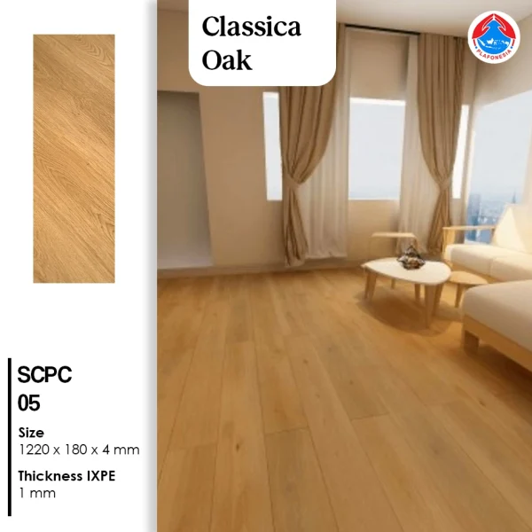 Lantai SPC PSP-405 Golden Ash - Plafonesia Premium | Plafon PVC | Wall ...