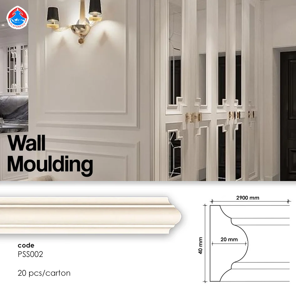 Wall Moulding PVC PSS001 - Plafonesia Premium | Plafon PVC | Wall Panel ...